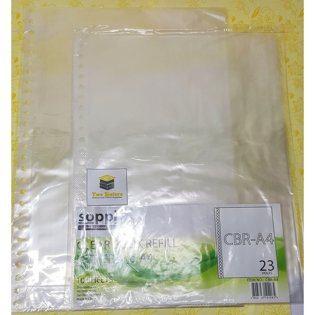 CLEAR BOOK REFILL SHORT AND LONG SIZE (Sold per Pack/10 Sheets ...