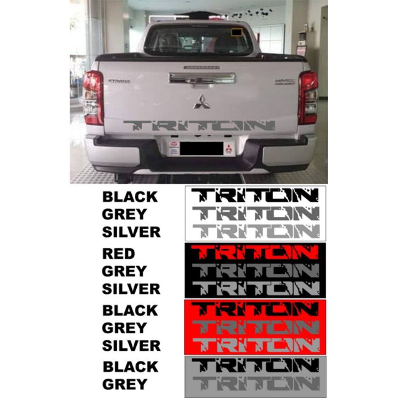 Mitsubishi Strada Sticker for Tailgate Triton Design | Shopee Philippines