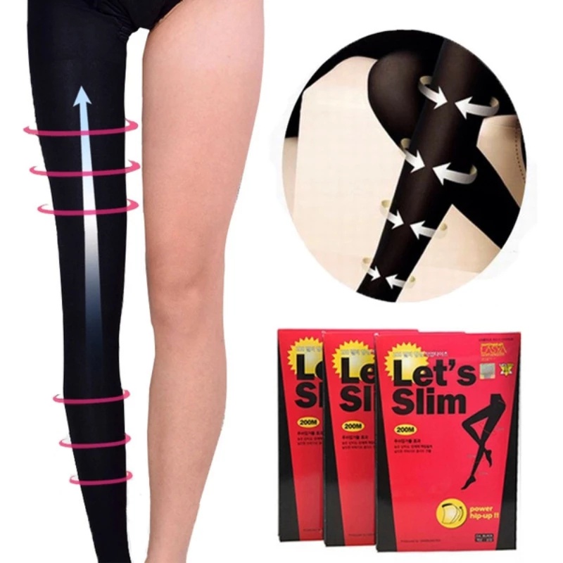 Women Compression Tights Pantyhose Varicose Veins Burn Fat Calories Leg ...
