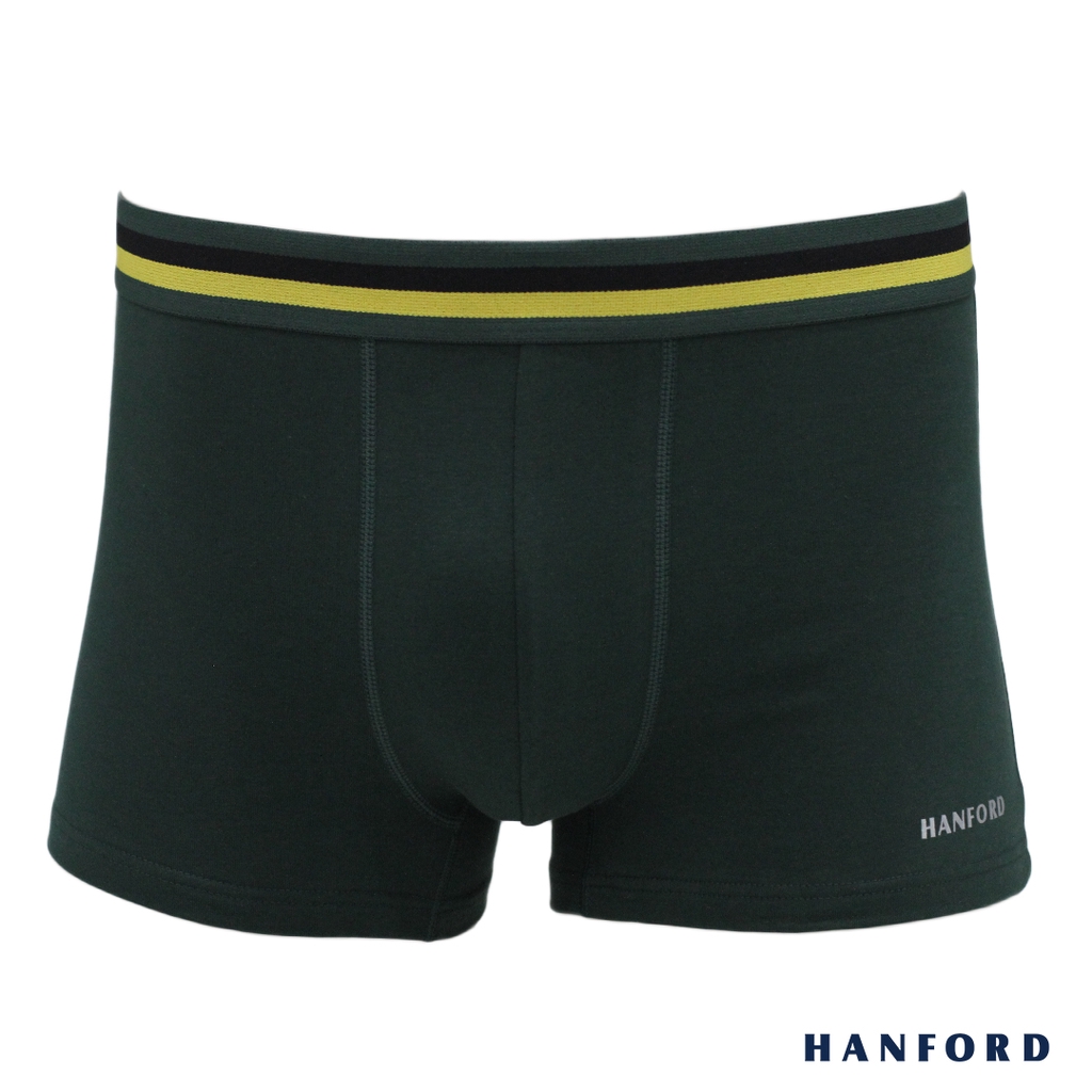 Hanford Men Cotton w/ Spandex Boxer Briefs Roscoe - Pine Grove (Single ...