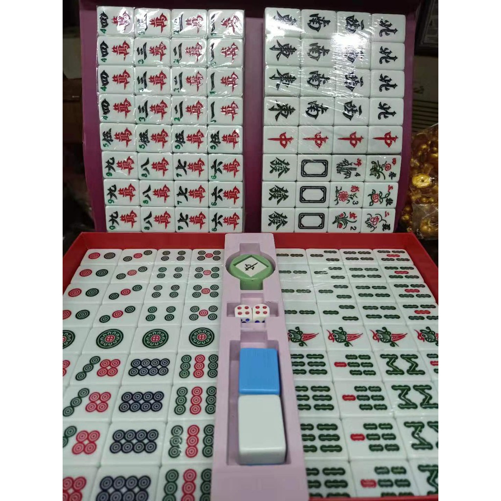 Mahjong Set Jumbo Sized (Blue) | Shopee Philippines