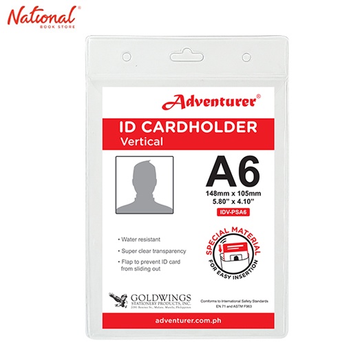Adventurer Id Jacket Vertical A6 182X120Mm Idv-Psa6 | Shopee Philippines