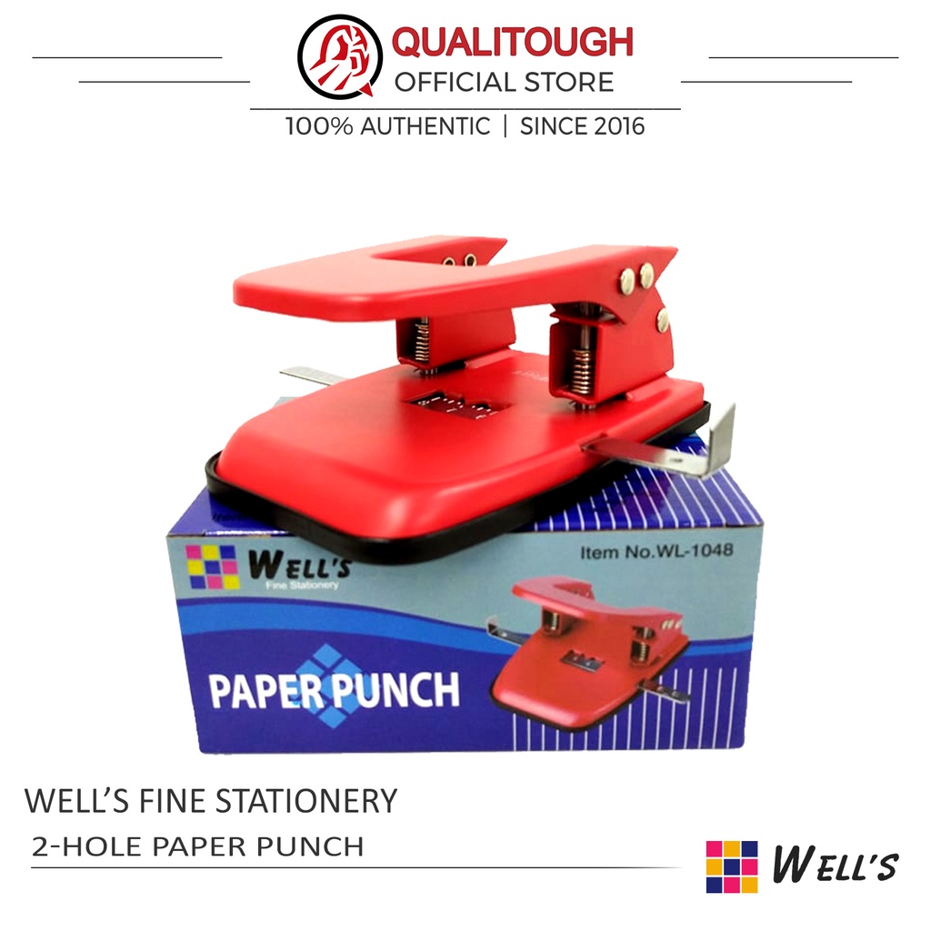 Well's WL-1048 puncher big with sliding guide paper punch 7cm distance ...