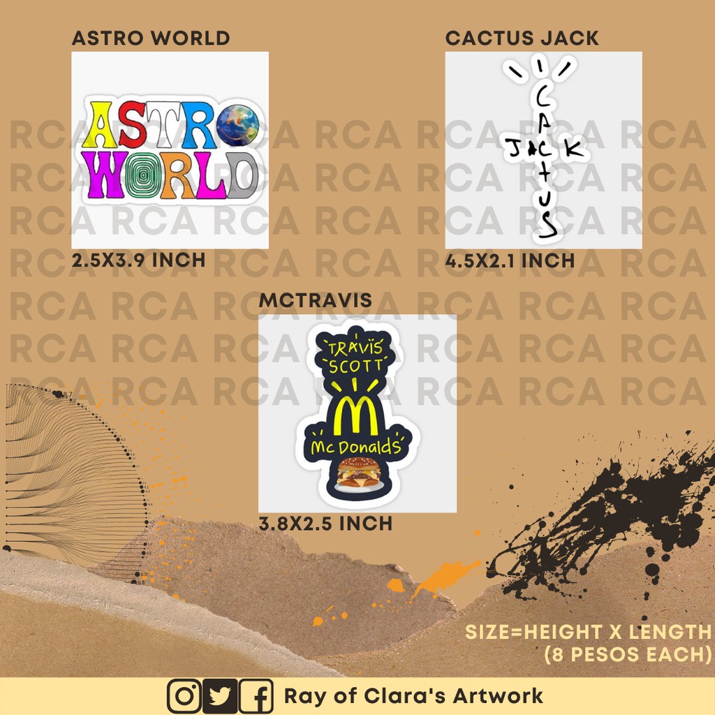 Travis Scott stickers | BeeCost