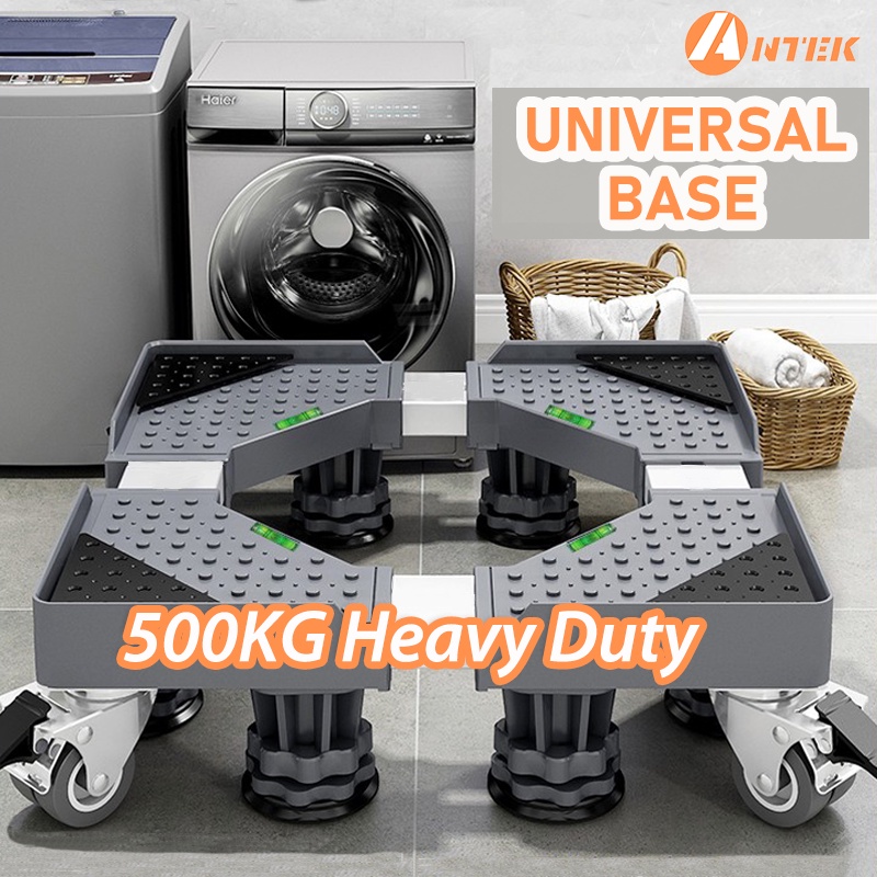 Antek Adjustable Ref Stand Washing Machine Stand with Wheels Patungan ...