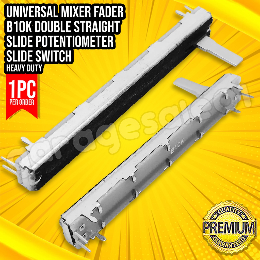 Universal Mixer Fader B10k Double Straight Slide Potentiometer Slide Switch Shopee Philippines