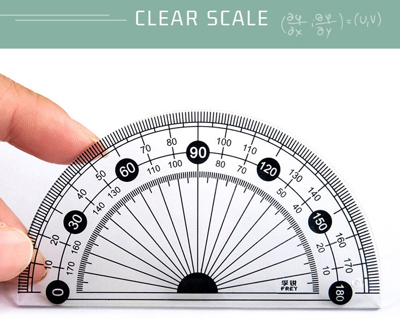 7Pcs/Set Geometry Compasses Ruler Kit Protractor, Triangle Square ...