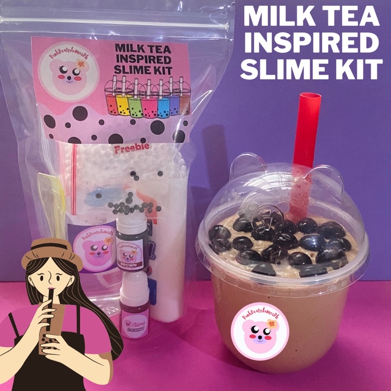 DIY Milk Tea Inspired Slime Kit | Shopee Philippines