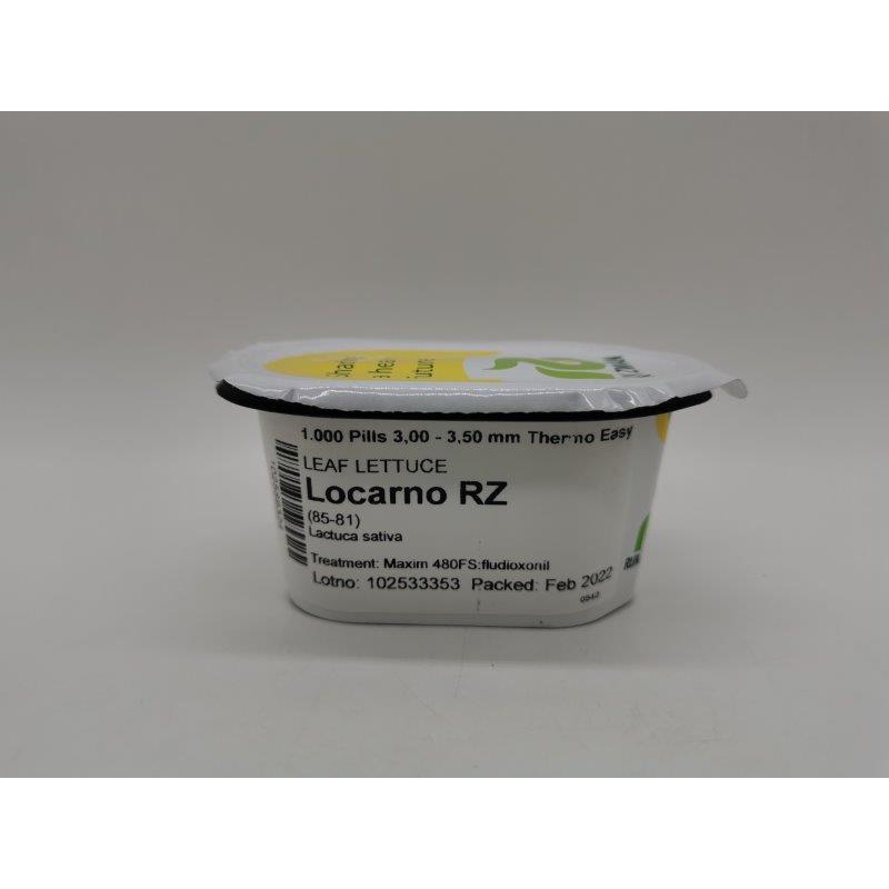 LEAF LETTUCE LOCARNO RZ THERMO PILL 1000 PILLS PELLETTED BY RIJK ZWAAN ...