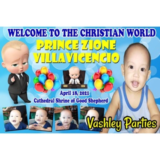 Boss Baby Tarpaulin / Christening and Birthday Tarpaulin | Shopee ...