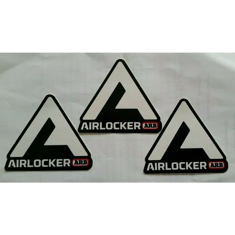 3x ARB AIRLOCKER OFF ROAD RACING STICKERS DECALS 3.5X3.5"offroad ut ...