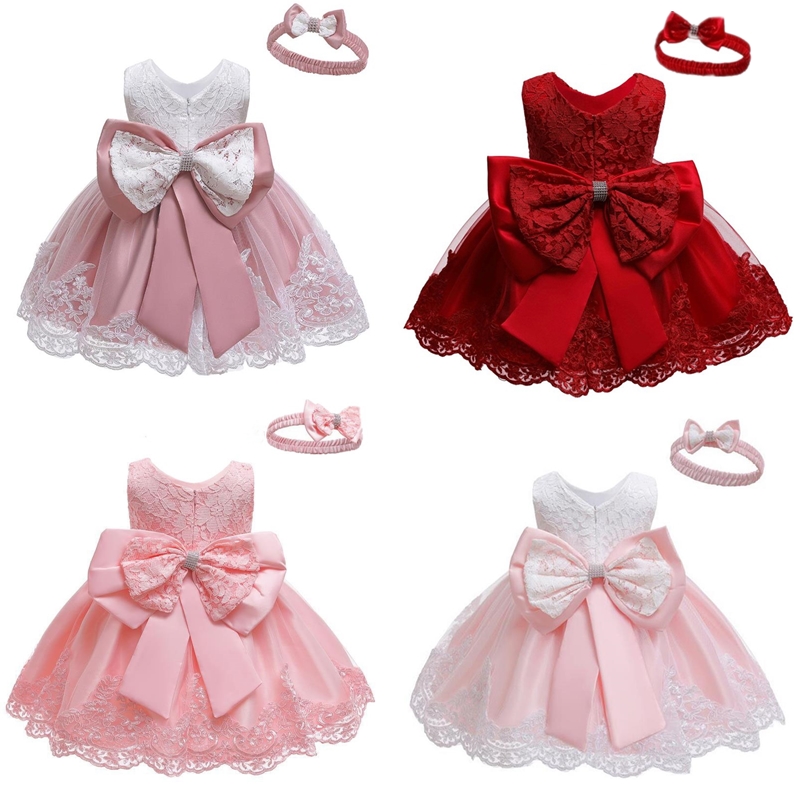 Baby Girls Dresses Elegant Princess Dress Infant Girl 1st Birthday ...