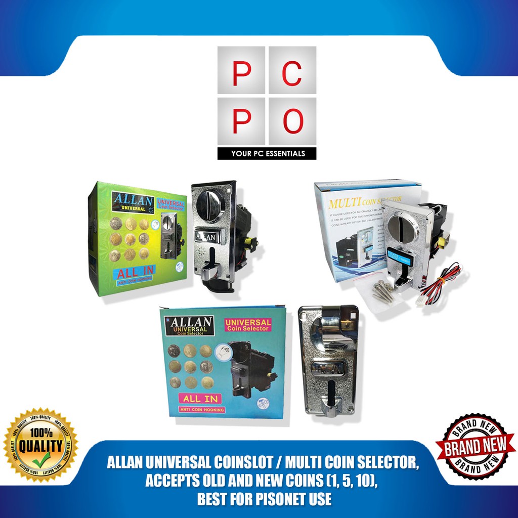 UNIVERSAL COINSLOT / MULTI COIN SELECTOR, ACCEPTS OLD AND NEW COINS (1 ...