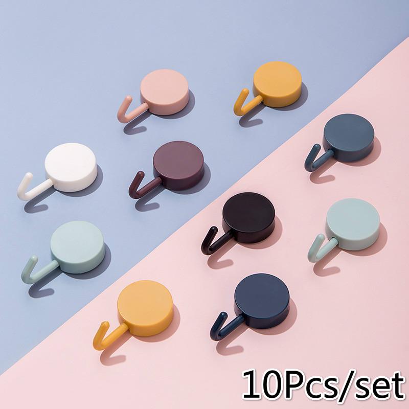 10Pcs/set Ready Stock Hook / kitchen Strong Adhesive Hooks / Non-trace ...