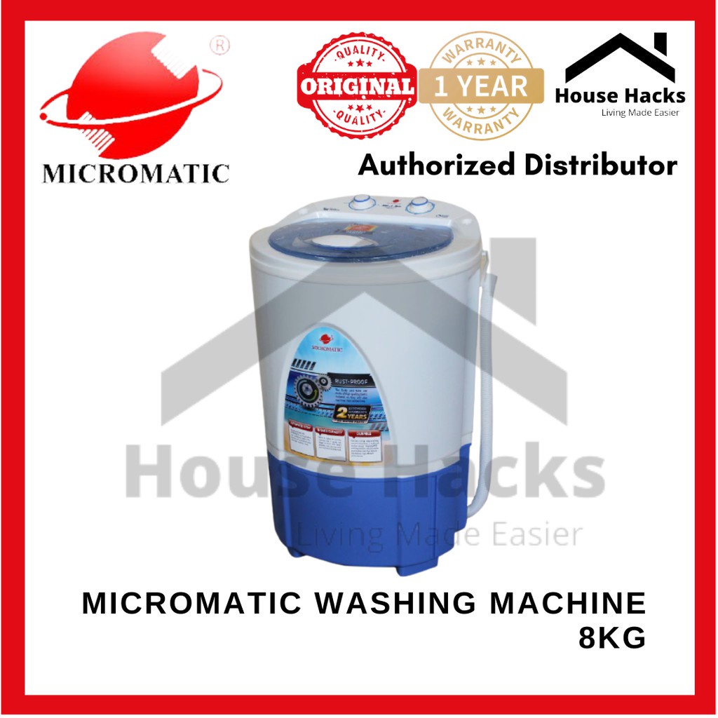Micromatic Washing Machine 8KG MWM-850B (House Hacks)hot presyo ₱5,525