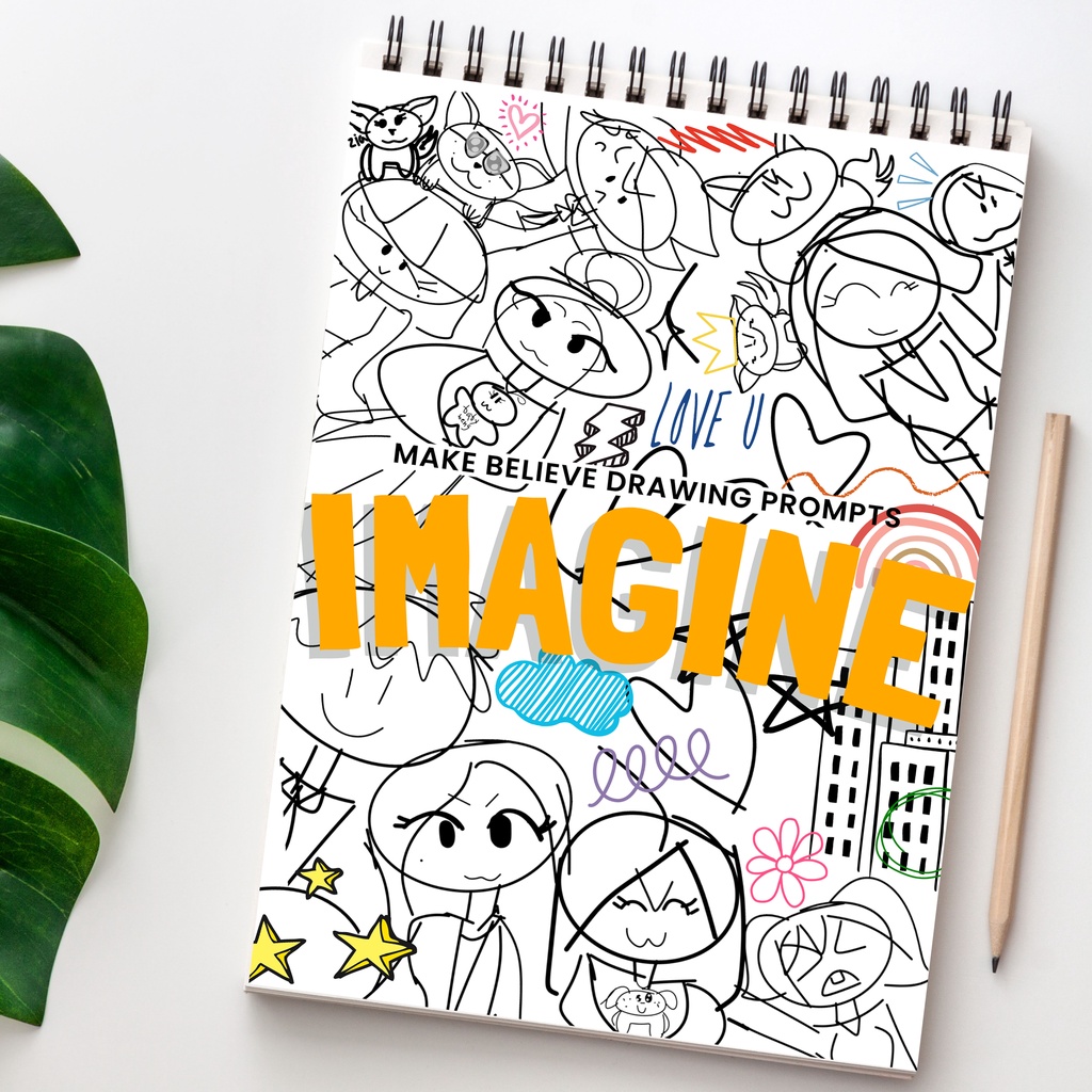 Drawing Prompts for Kids | Doodle Challenge | Drawing Book | Shopee ...