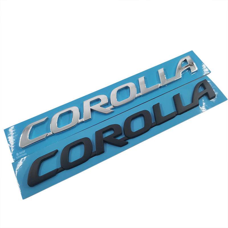 1 X ABS COROLLA Letter Logo Auto Car Rear Emblem Badge Sticker Decal ...