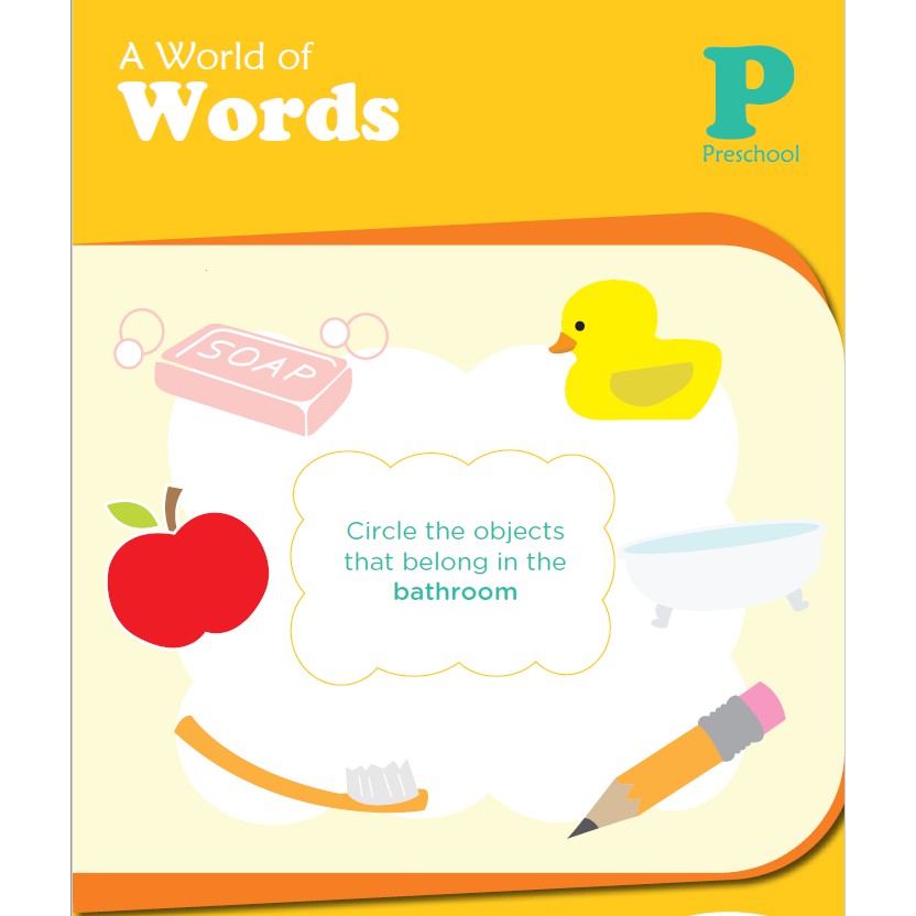 Preschool English Reading Activity Workbook/ Worksheets : A world of ...