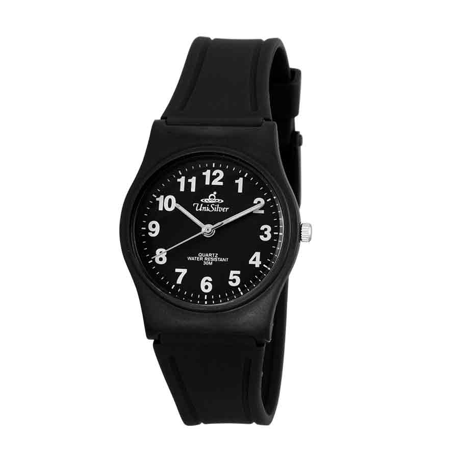 UniSilver Time Women's Black Analog Rubber Watch KW3769-2002 | Shopee ...