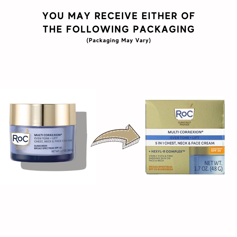 RoC Multi Correxion Even Tone + Lift Chest, Neck & Face Cream with SPF ...