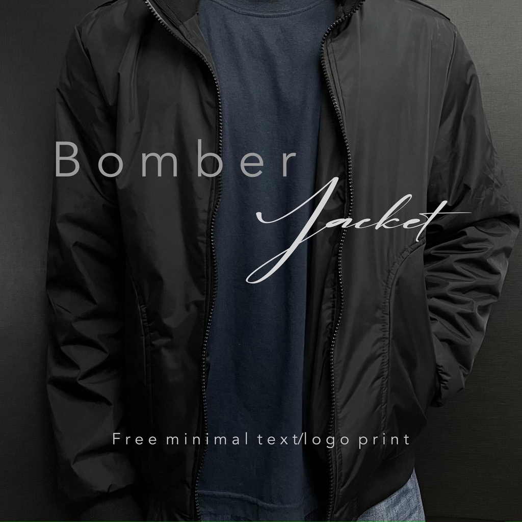 Customized/Personalized Bomber Jacket with Free Minimal Embroidered ...