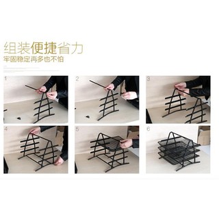 Wire mesh 3 - tier file frame/file bar/magazine rack. | Shopee Philippines