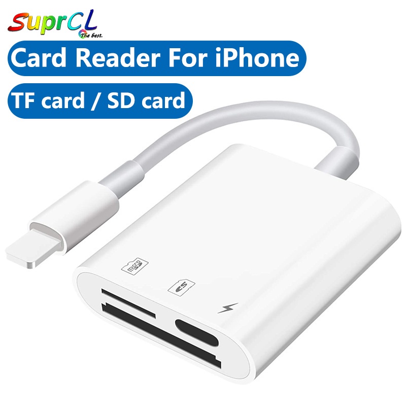 SD/micro SD card reader for i-Phone/i-Pad, SD card adapter for memory ...