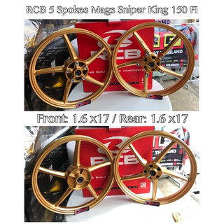 RCB 5 Spokes Mags Sniper MX King 150 FI | Shopee Philippines