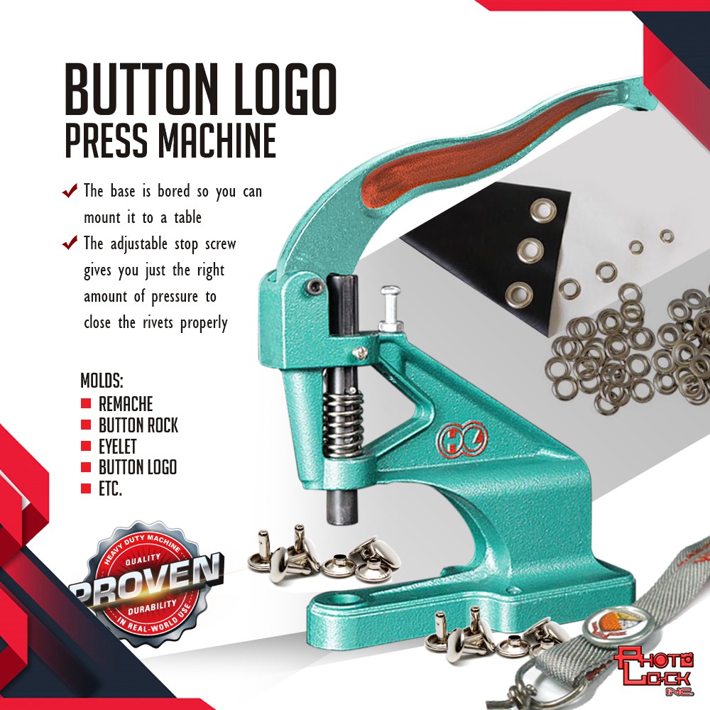 Id Lace Button Logo Press Body Only Or With Mold Green Color | Shopee ...