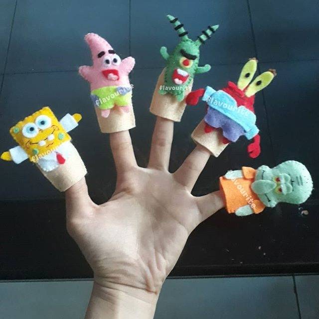Spongebob and Friends Finger Puppets Spongebob Squarepants Kids ...
