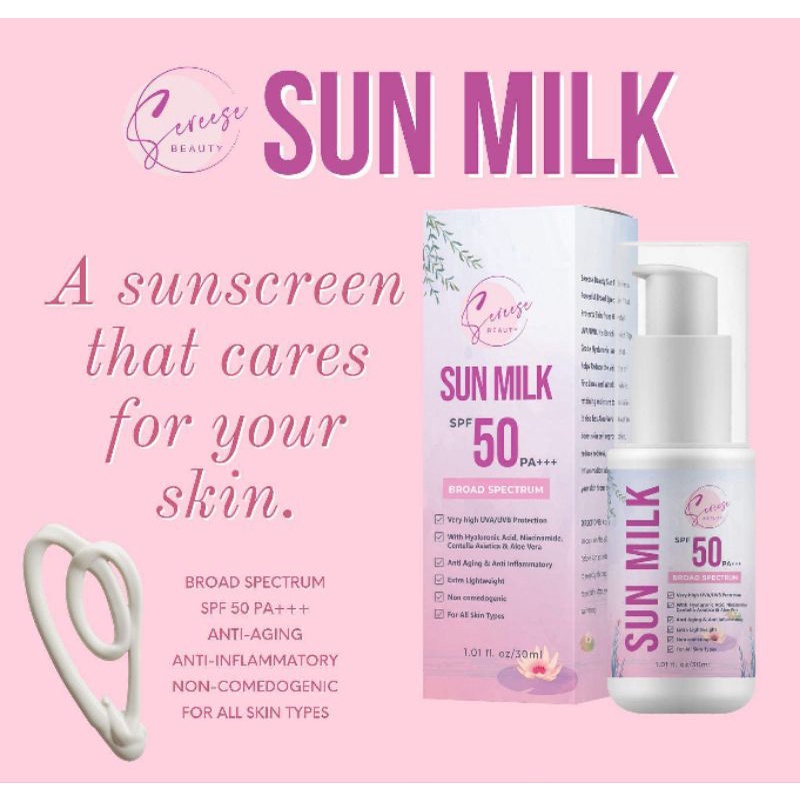 ON HAND - SEREESE BEAUTY SUN MILK 30ml (with freebies) | Shopee Philippines