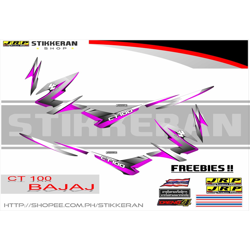 CT 100 BAJAJ STOCK DECALS | Shopee Philippines