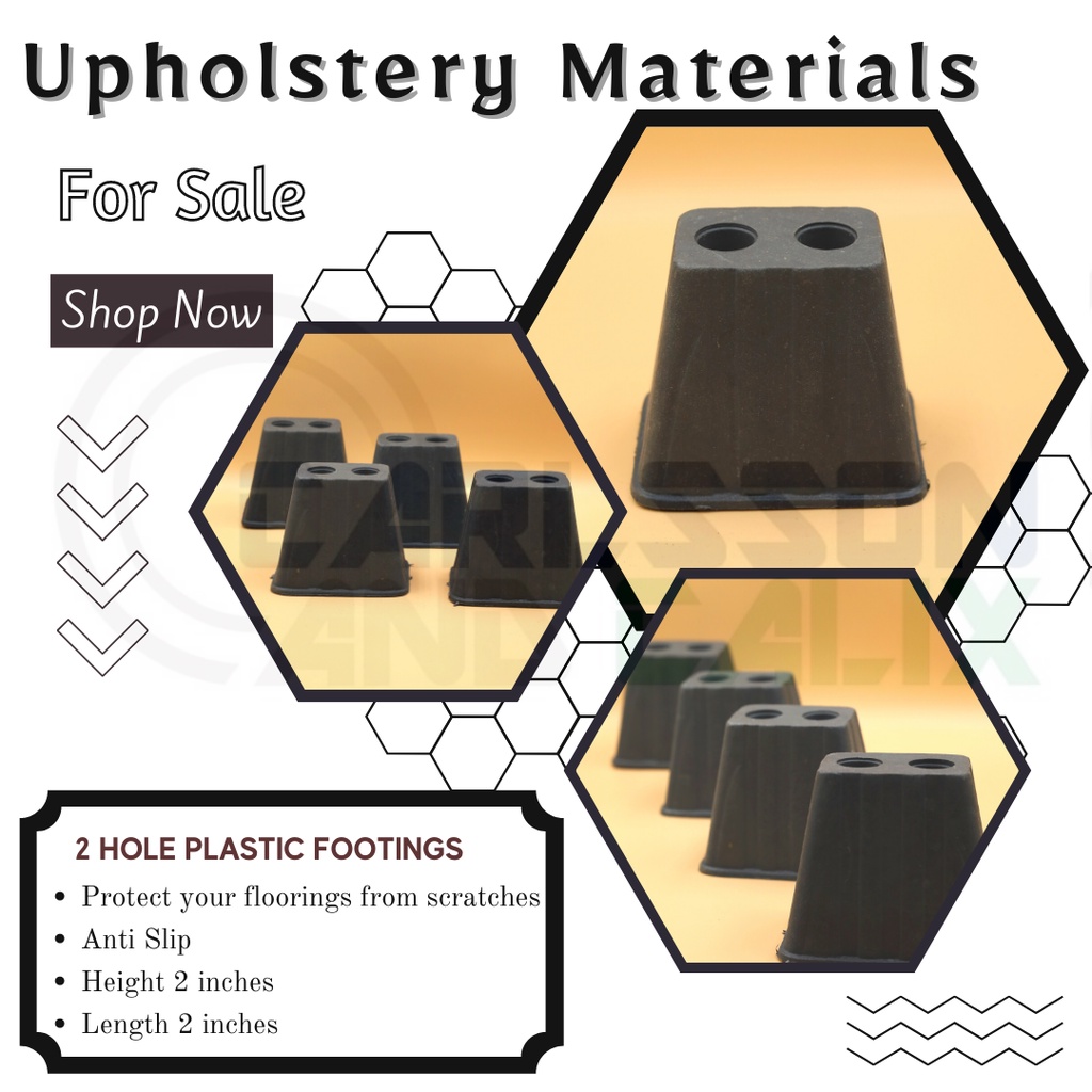 Plasticfootings/Plastic Sofa Footings 2 holes (2 Holes)by 4pcs ...