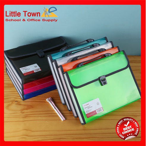 Tranbo 13 pockets Expanding Document case Storage File Size Long with ...