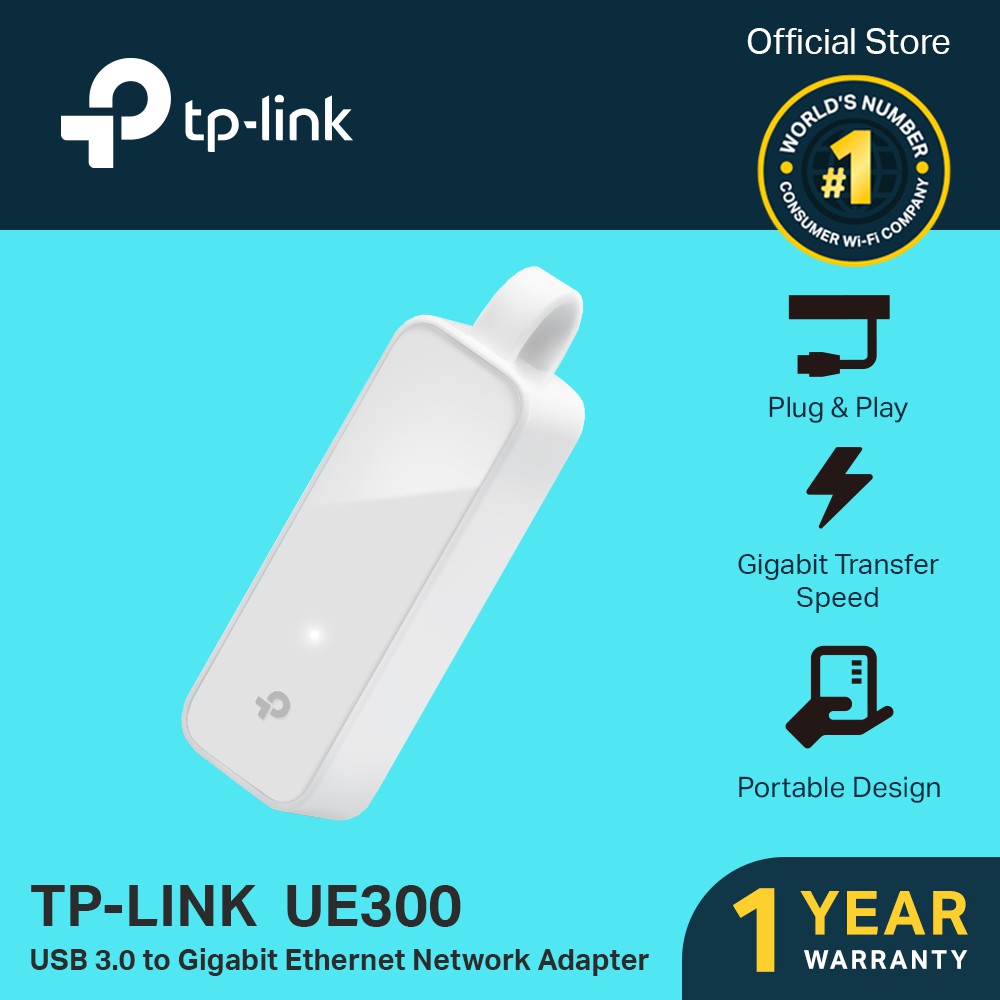 TP-Link UE300 USB 3.0 to Gigabit Ethernet Network Adapter | USB To LAN ... TP-Link UE300 USB 3.0 to Gigabit Ethernet Network Adapter | USB To LAN ...