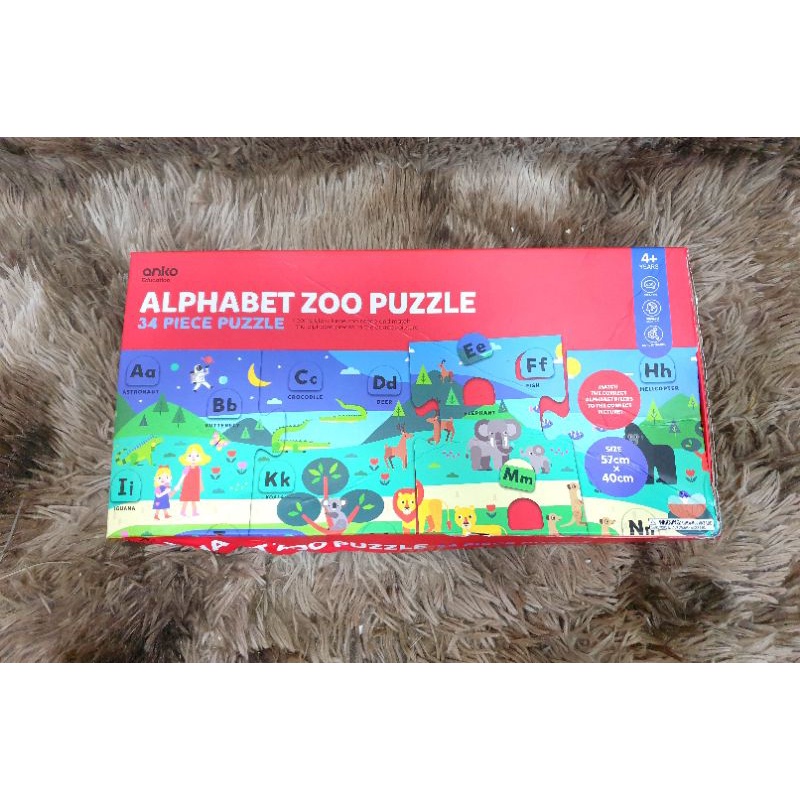 Alphabet Zoo Puzzle for kids | Shopee Philippines