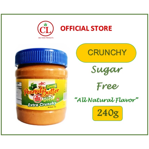 ABC Special Peanut Butter "Diet" Extra-Crunchy Spread|100%Sugar-Free ...