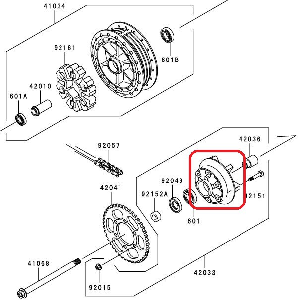 Flange Hub (Rear Wheel) for Barako I/II presyo ₱480
