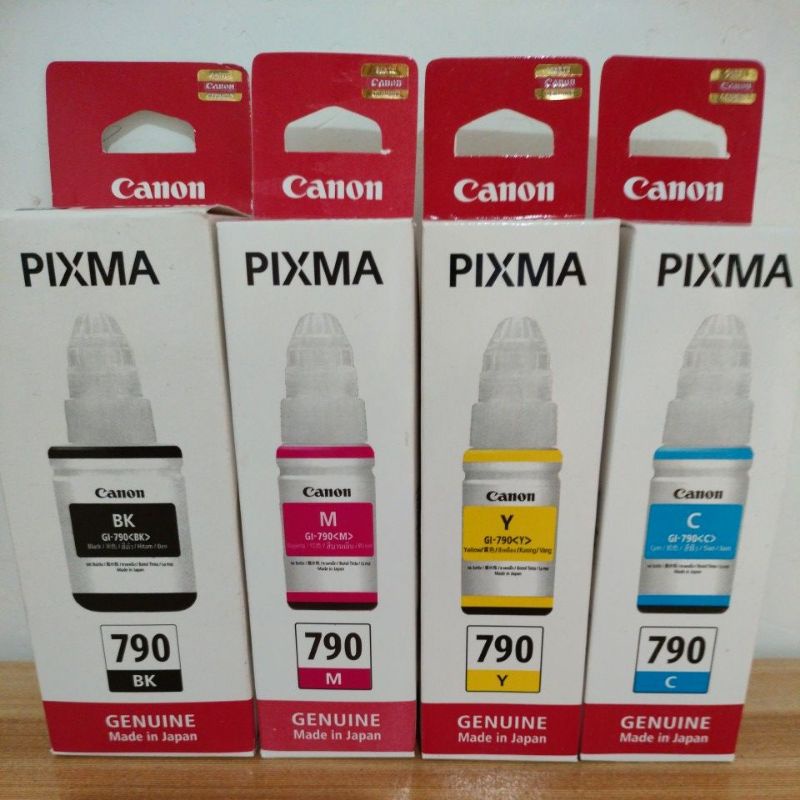 Pixma 790 Genuine Ink set of 4 colors (Black, Yellow, Magenta, Cyan ...