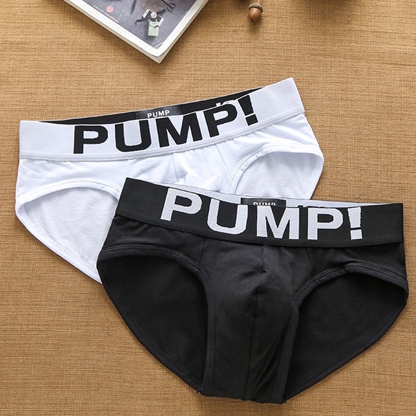 Pump Men Quality Plain Thick Cotton Briefs Man Underwear Undies ...