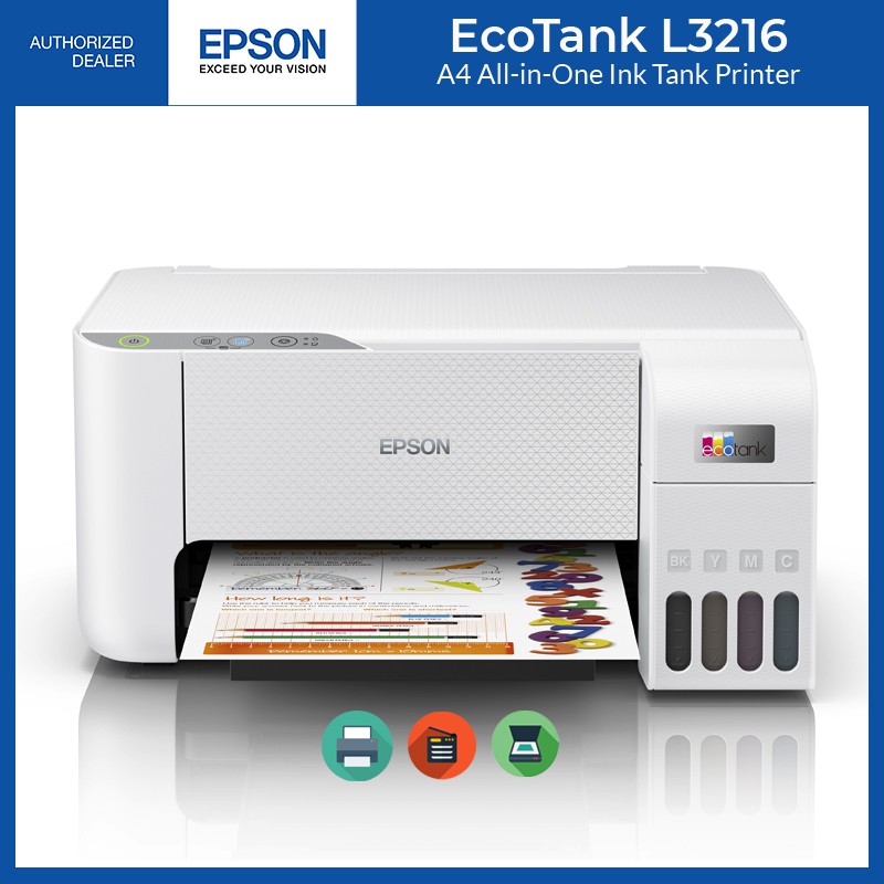 Epson L3216 Printer Scanner Copier or Xerox 3 in 1 CISS Printer ...