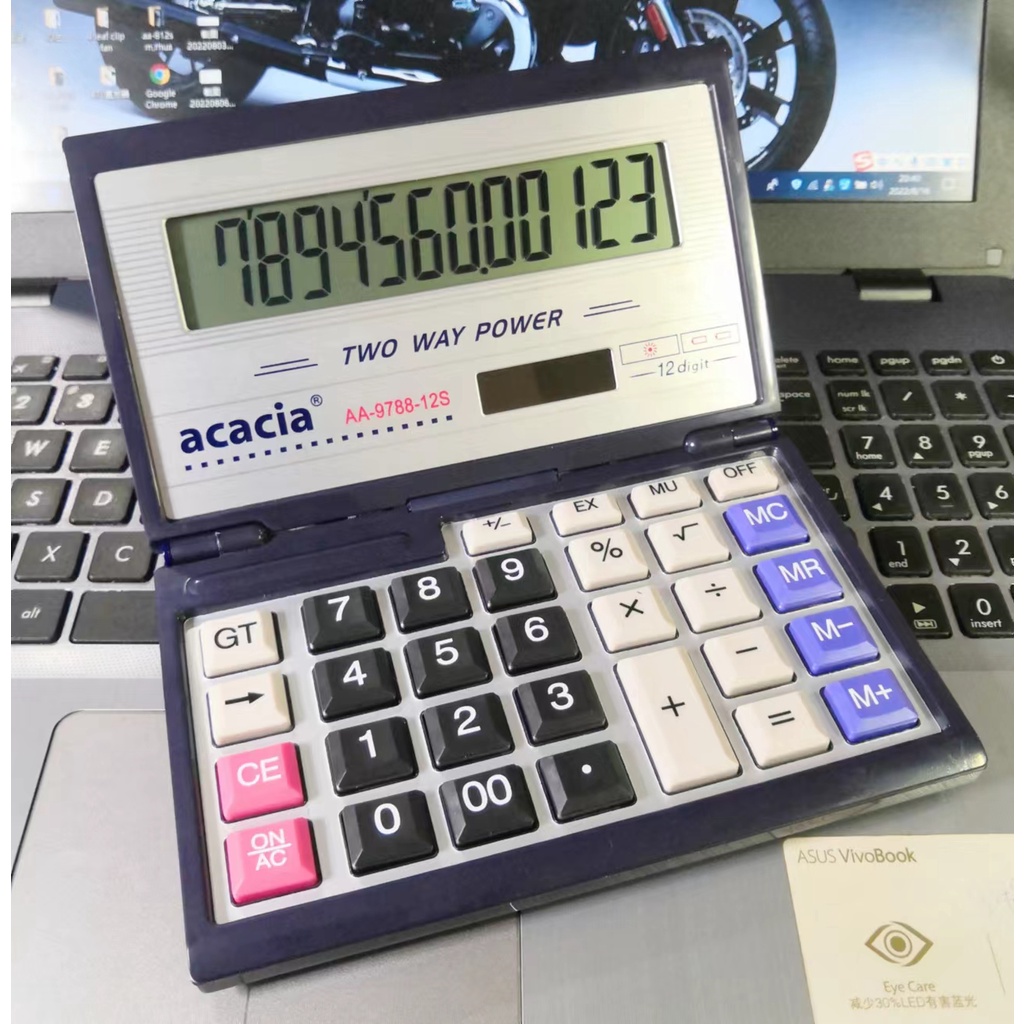 Folding flip calculator solar calculator large screen financial office ...