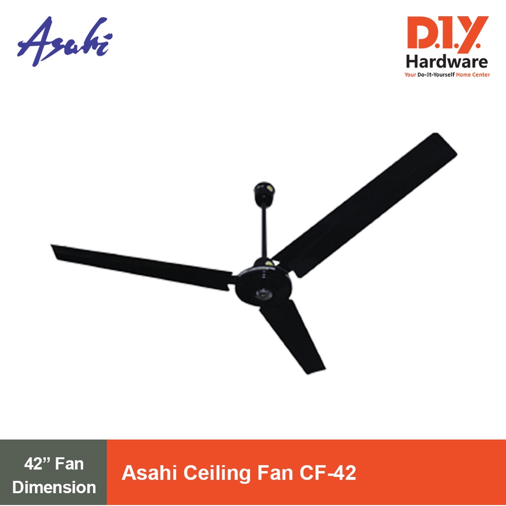 Asahi Ceiling Fan 42"/56" C 42 C 56 White/Black | Shopee Philippines