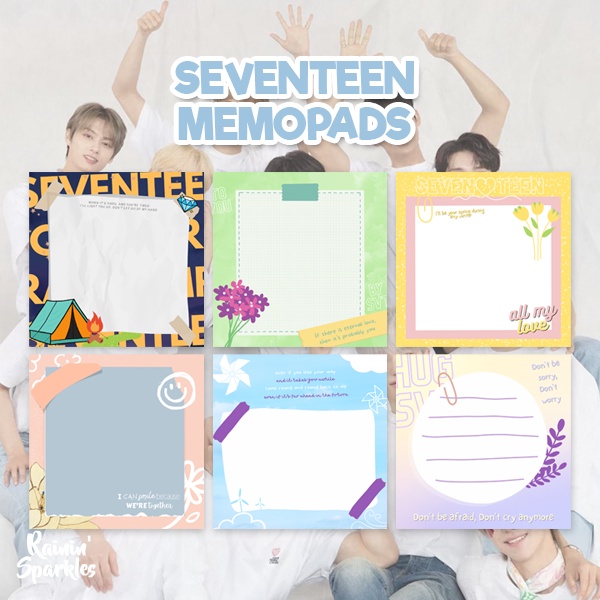 [FREE PHOTOCARD] SEVENTEEN SONGS INSPIRED Handmade Memopad / Notepad ...