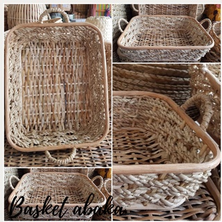 abaka basket / rattan and abaka basket | Shopee Philippines