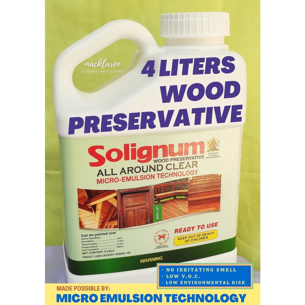 Solignum All Around Clear ️ 1 Gallon ️ Anti-Termite Anay Amag Borers ...