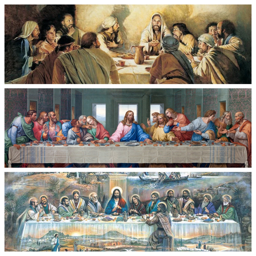 Leonardo Da Vinci's The Last Supper Jesus Posters Print Wall Art Canvas ...