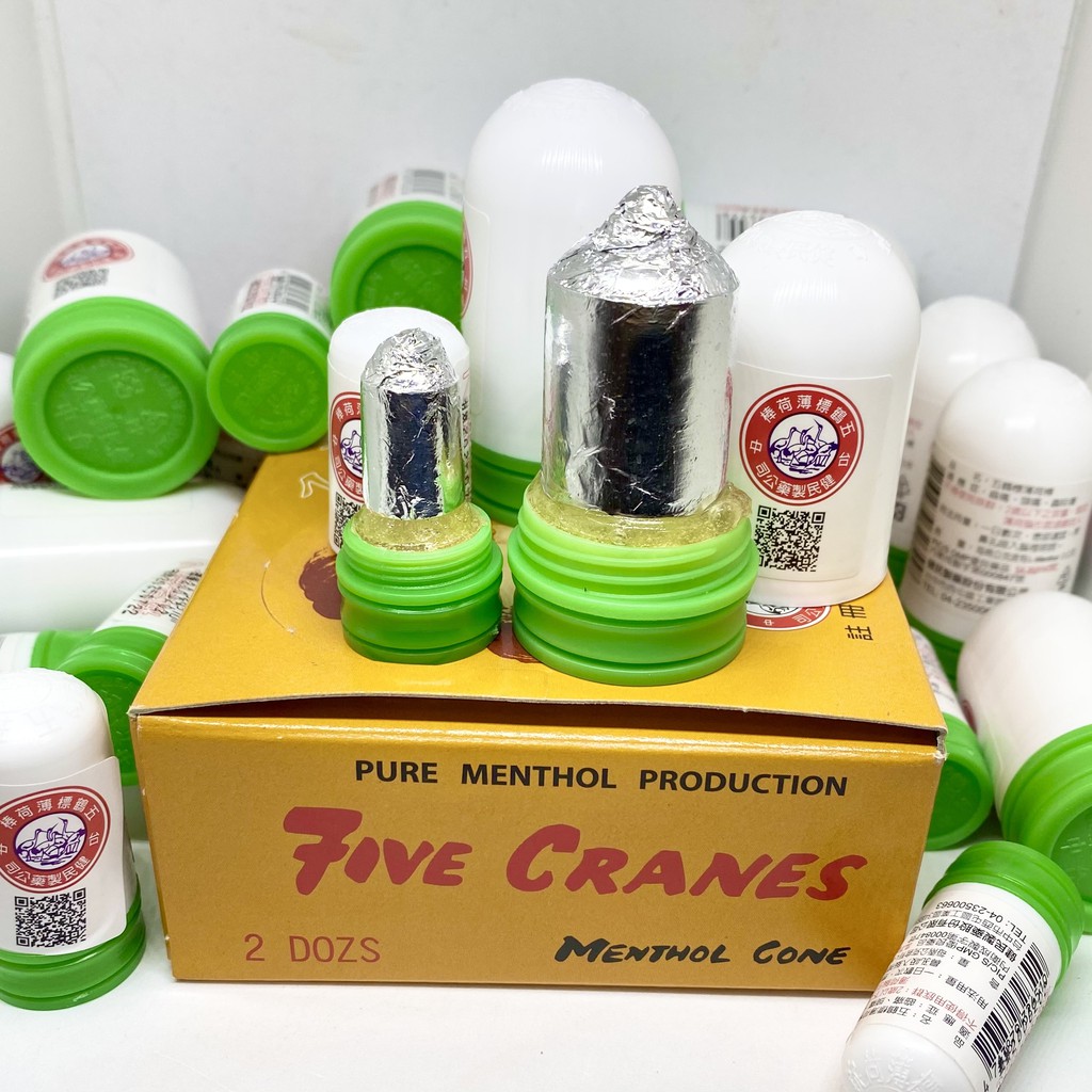 (ORIGINAL) Five Cranes Menthol Cone 14.5g x 12pcs from TAIWAN | Shopee ...