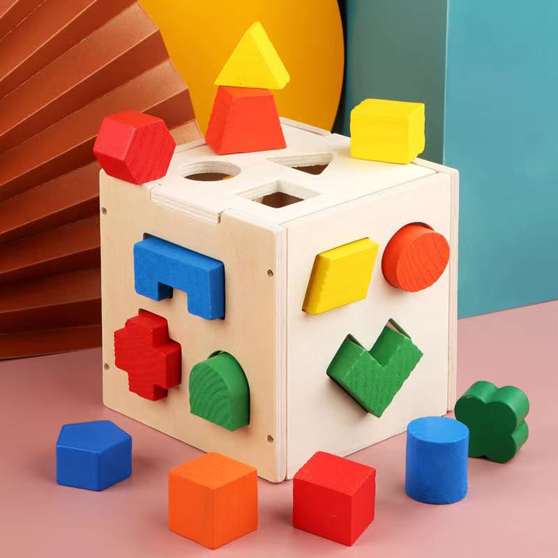 K2-shop shape intelligence Box wooden toy | Shopee Philippines