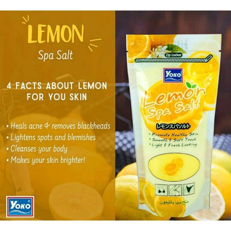 Yoko Lemon Spa Salt Body Scrub 300g | Shopee Philippines